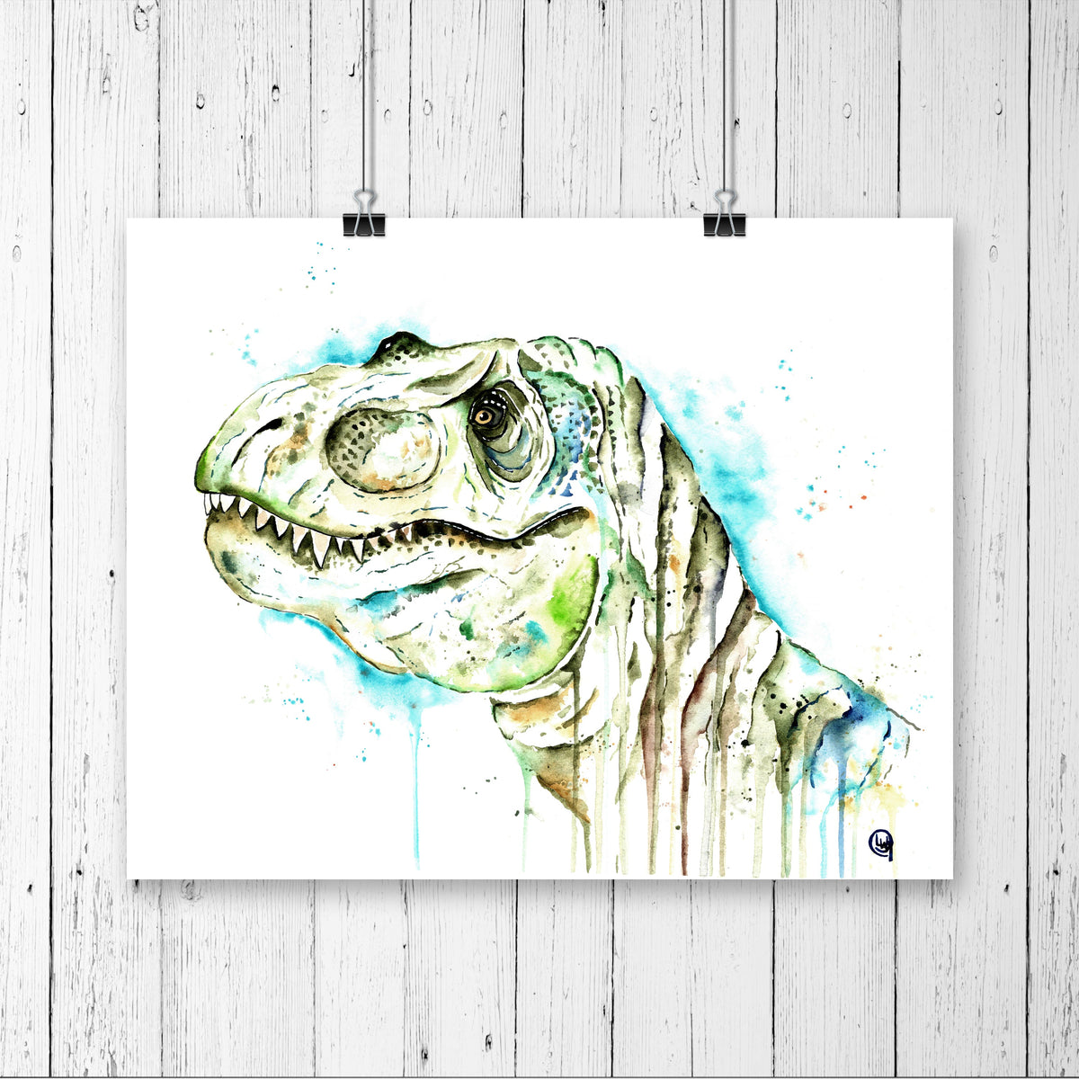 TREX Watercolor Painting - Whitehouse Art